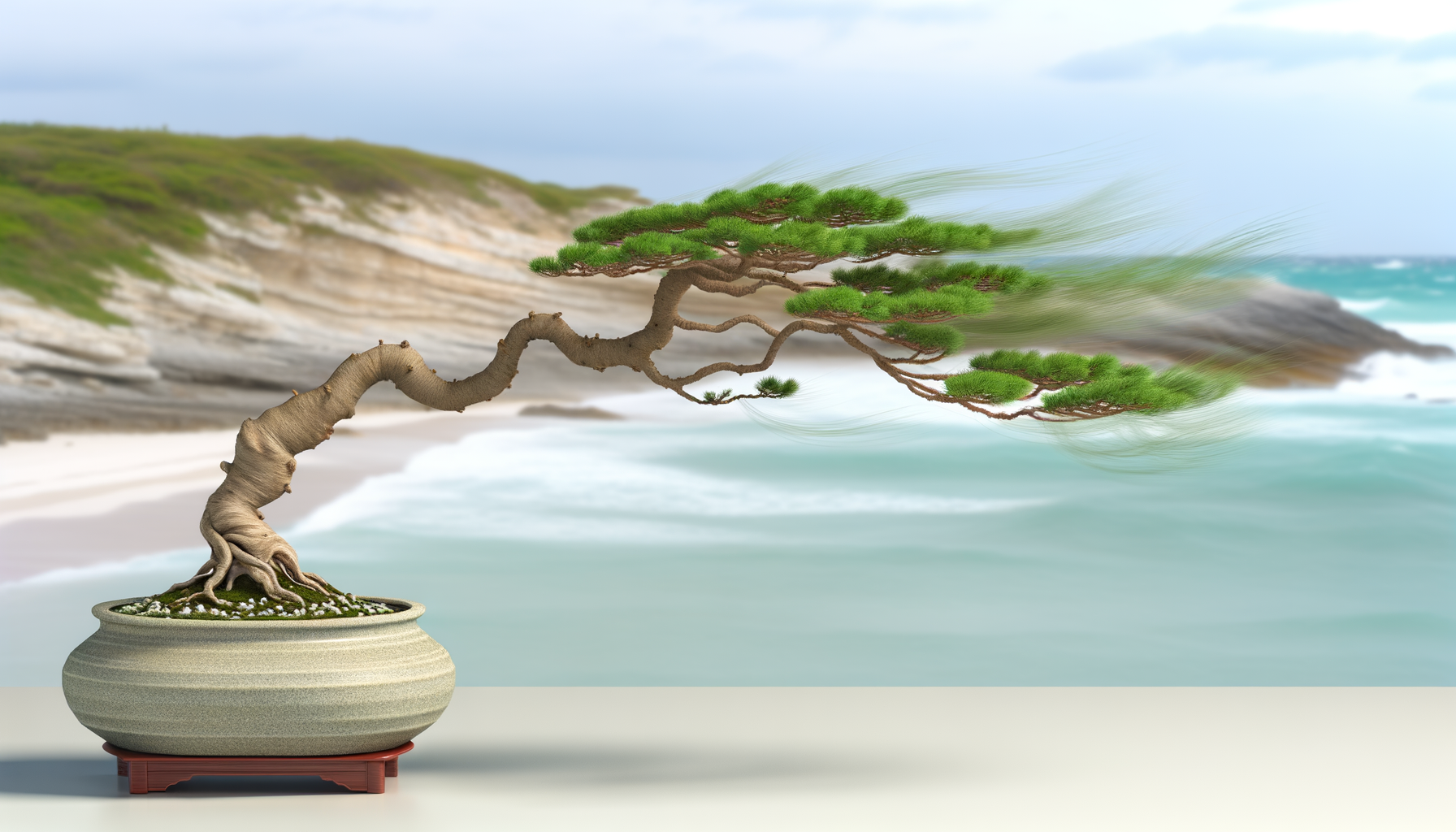 How to Create a Windswept Bonsai Design - Ezzecard - The Bonsai World